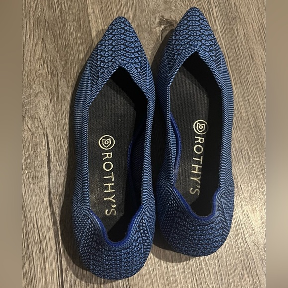 Rothy's | Shoes | Rothys Blue Snake Skin The Point Size 7 | Poshmark